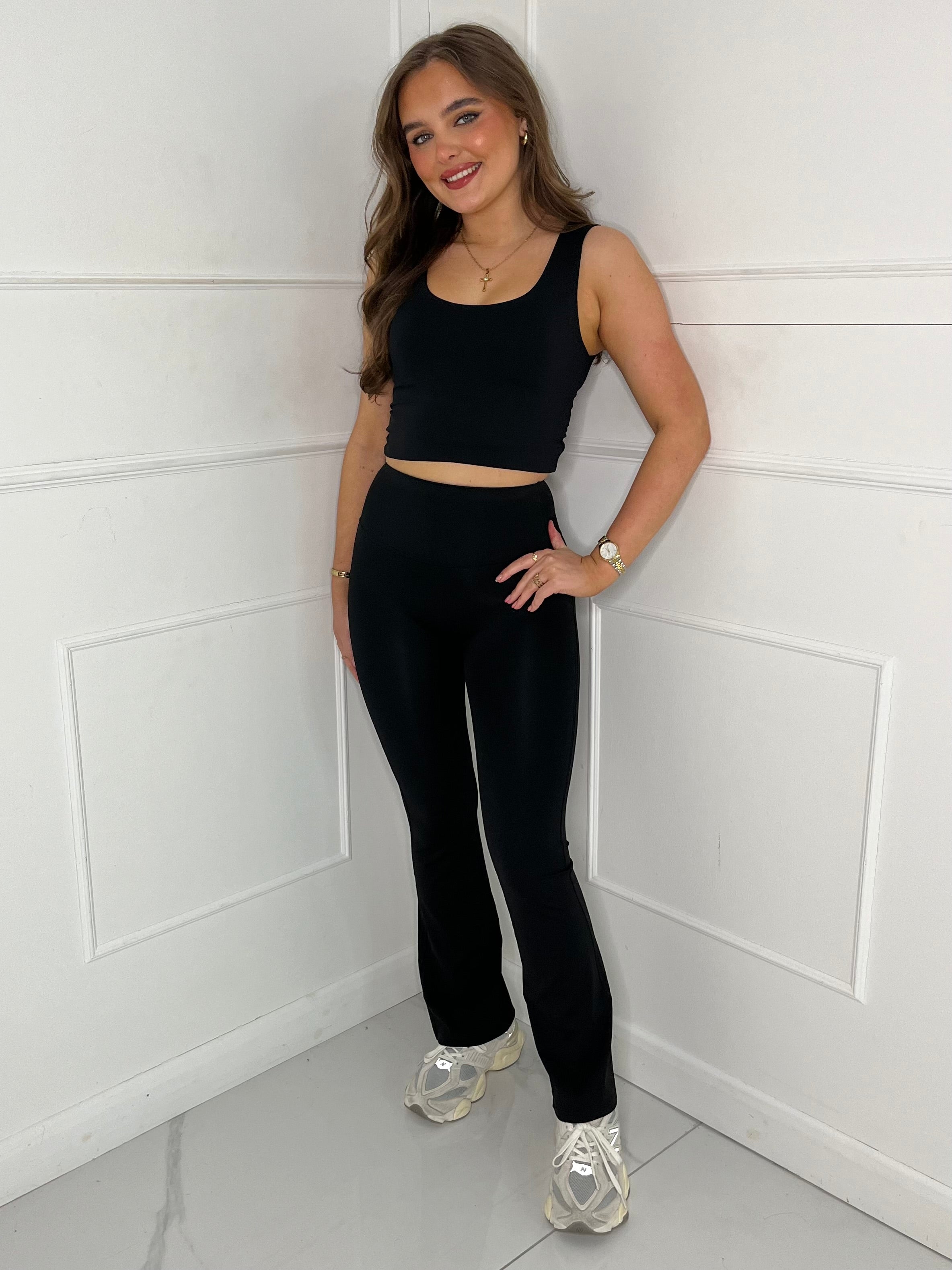 Sculpt Energy High Waist Flares - Black